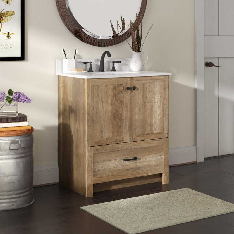 Ebern Designs Naylie 30 Single Bathroom Vanity With Engineered Marble